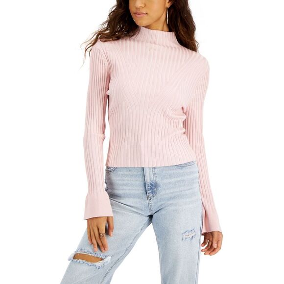 Hooked Up by IOT | Sweaters | Juniors Funnel Neck Bell Sleeve Sweater ...